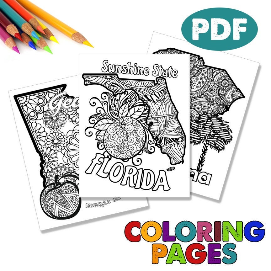 Southern Coloring Pages