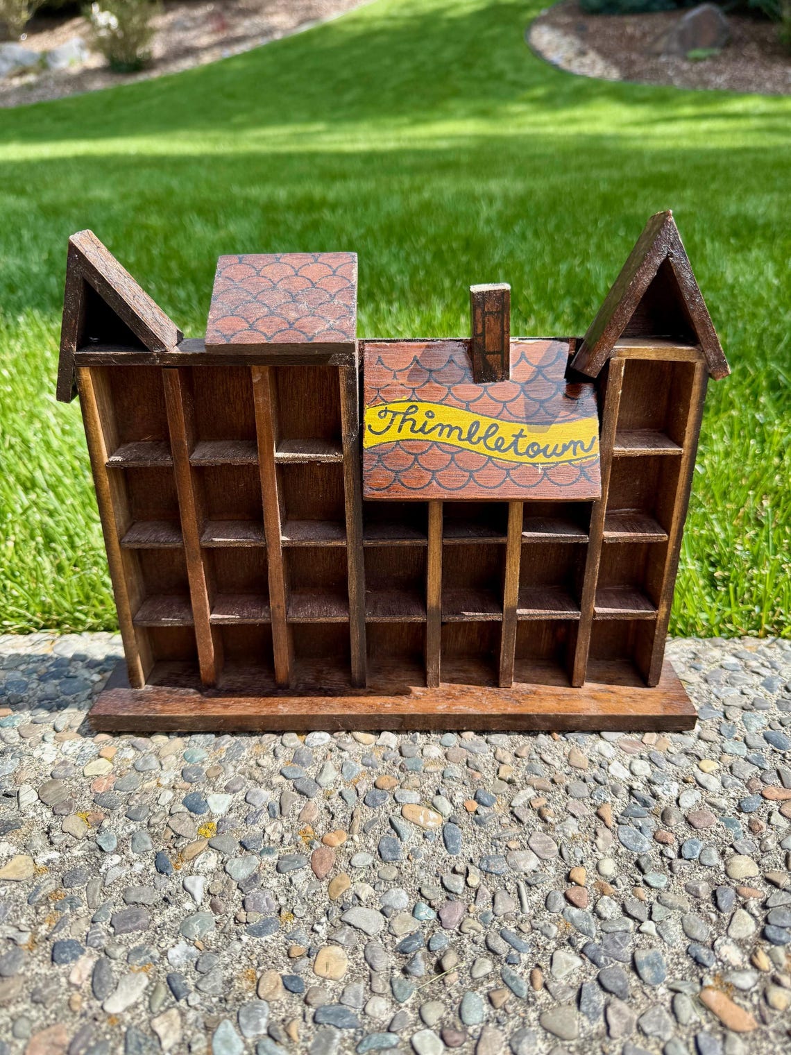 Thimbletown, House Shaped Thimble Holder House for Wall, Holds 25 ...