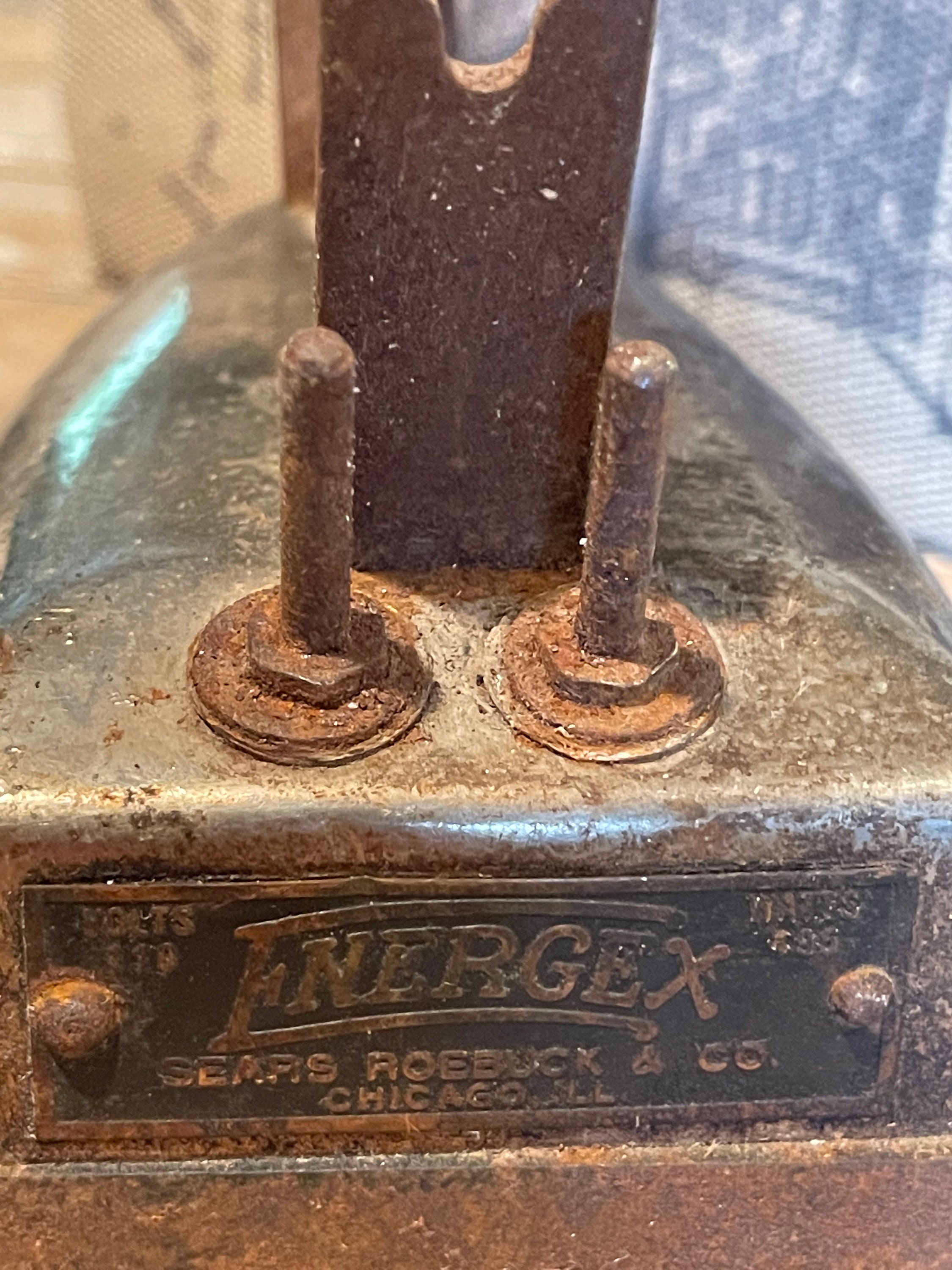 Antique, Rare, Energex Electric Iron, Sears Roebuck & Co., Chicago. 495 ...