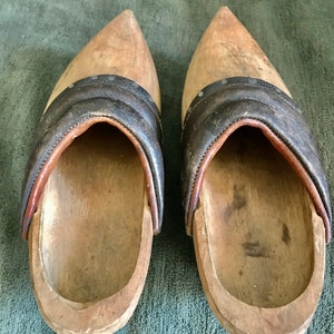 Antique Wooden Scandinavian Sabots, Clogs, Klompen, Mules, Hand Carved ...
