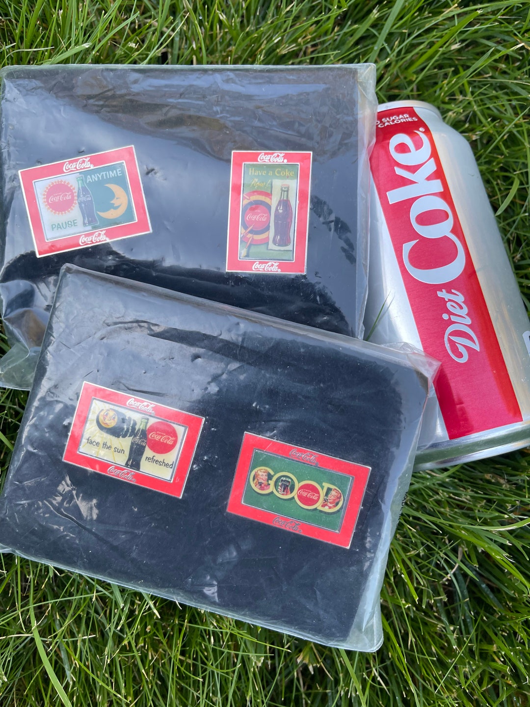Set of 4, Coca-cola Lapel Pins. Enameled, Metal Pins From 1998 Coke ...