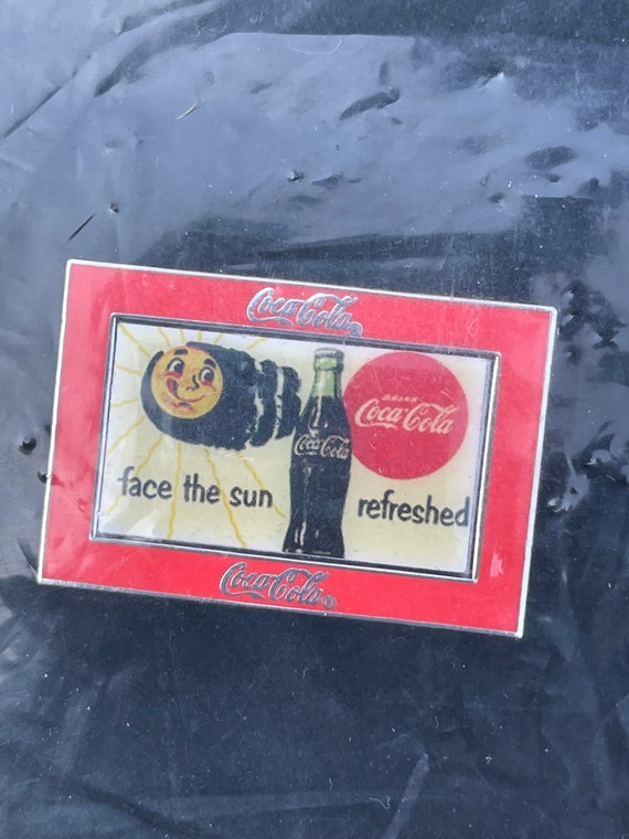 Set of 4, Coca-Cola Lapel Pins. Enameled, Metal pin… - Gem