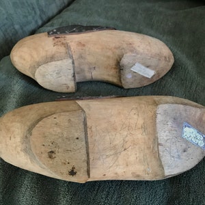 Antique Wooden Scandinavian Sabots, Clogs, Klompen, Mules, Hand Carved ...