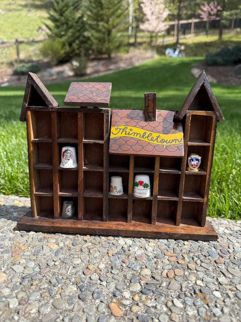 Thimbletown, House Shaped Thimble Holder House for Wall, Holds 25 ...