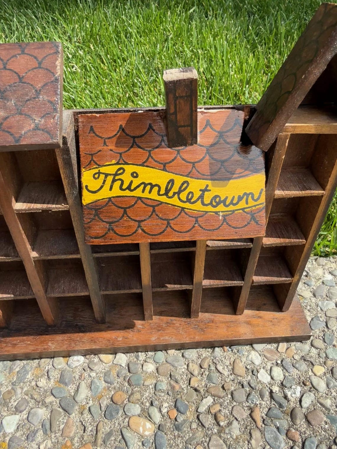 Thimbletown, House Shaped Thimble Holder House for Wall, Holds 25 ...