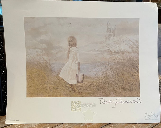 Rare, Betsy Cameron, Signed, Storybook Collection Print, "there's ...