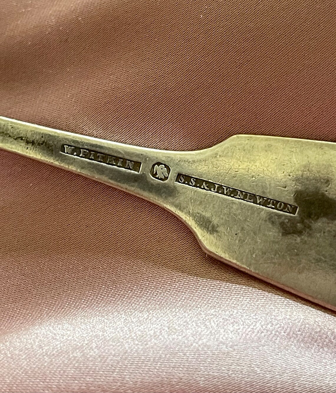 Very Rare Antique, American Coin Silver Tablespoon/serving Spoon ...
