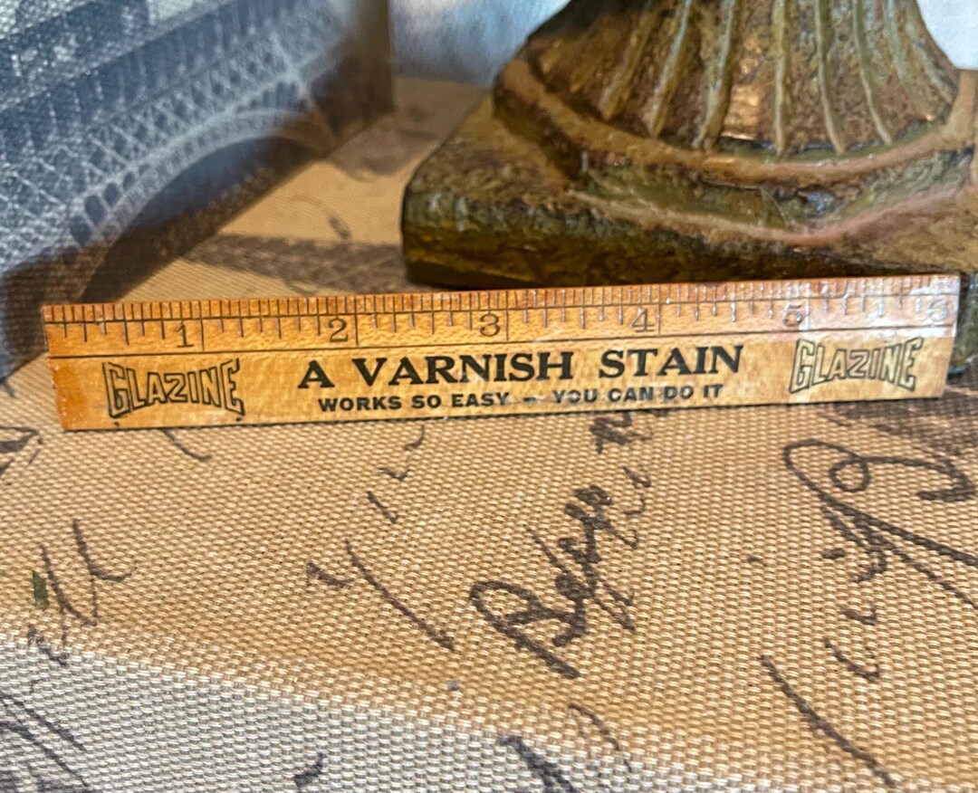 Antique, 6" Wooden Ruler, Farwell, Osmun-kirk & Co., Paint Mfrs.,st ...
