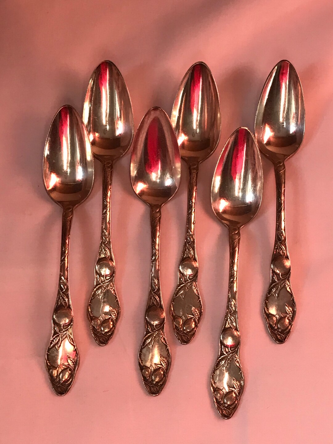 Oneida O.C. A1 Silverplate, Vintage Fruit Spoons, Set of 6. Pattern ...