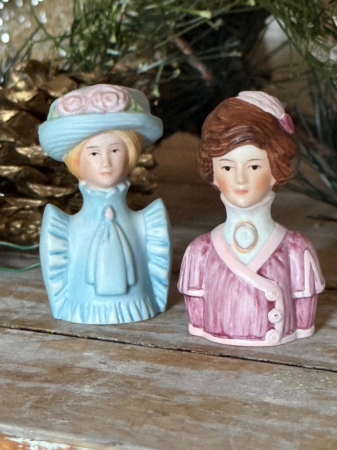 Set of 2, Avon Thimbles, American Fashion Lady Busts, From Circa Early ...