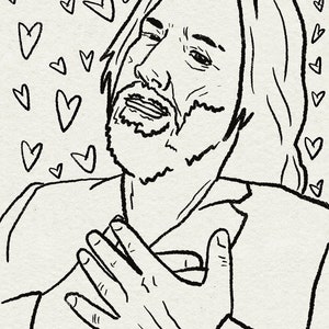Color Me Keanu Coloring Book, Keanu Reeves Coloring Book - Etsy