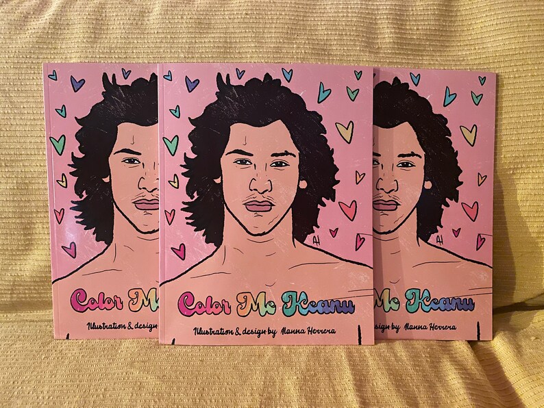 Color Me Keanu Coloring Book, Keanu Reeves Coloring Book - Etsy