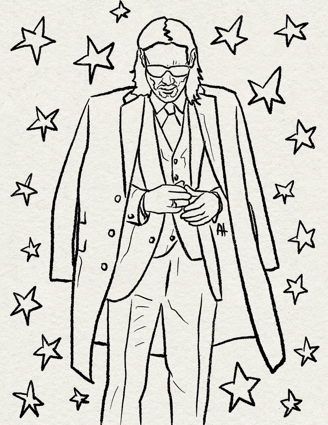 Color Me Keanu Coloring Book Keanu Reeves Coloring Book - Etsy