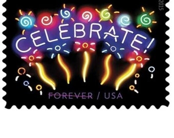Celebrate Stamp - Etsy