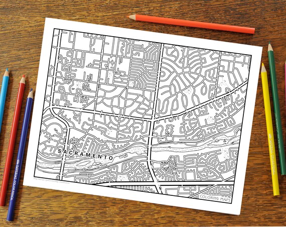 Road Map Coloring Page