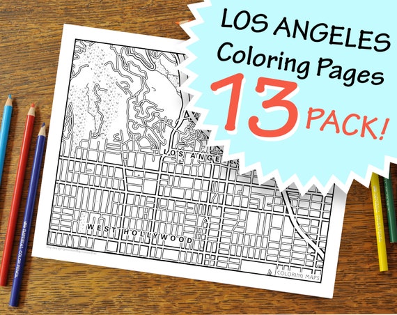 City Map Coloring Pages