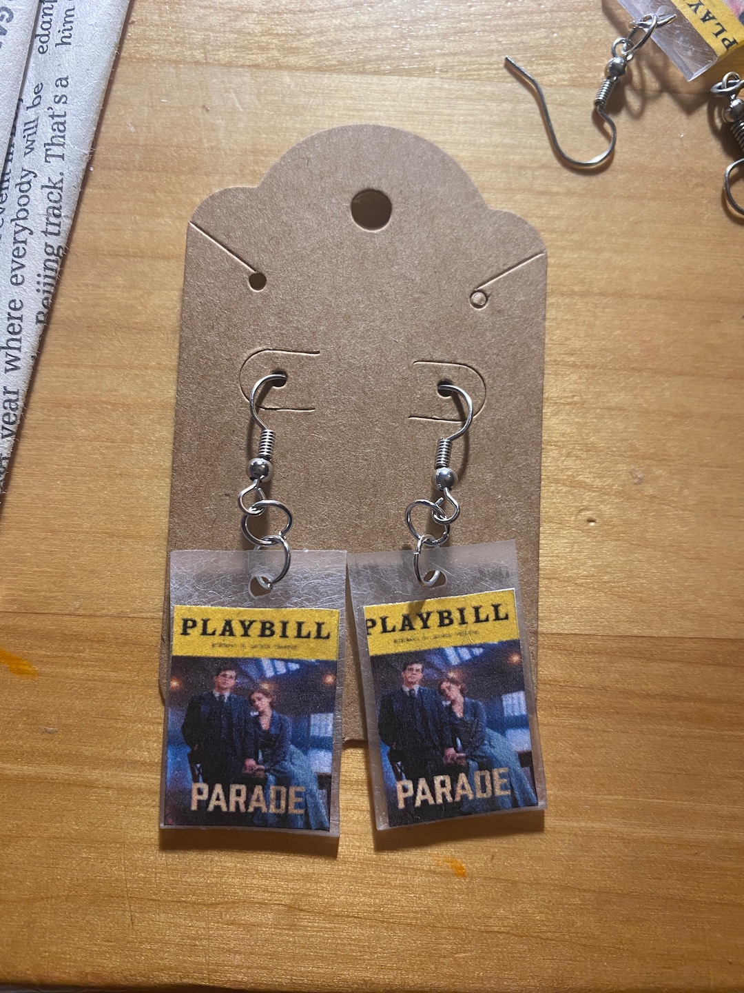 Parade 2023 Broadway Playbill Earrings - Etsy