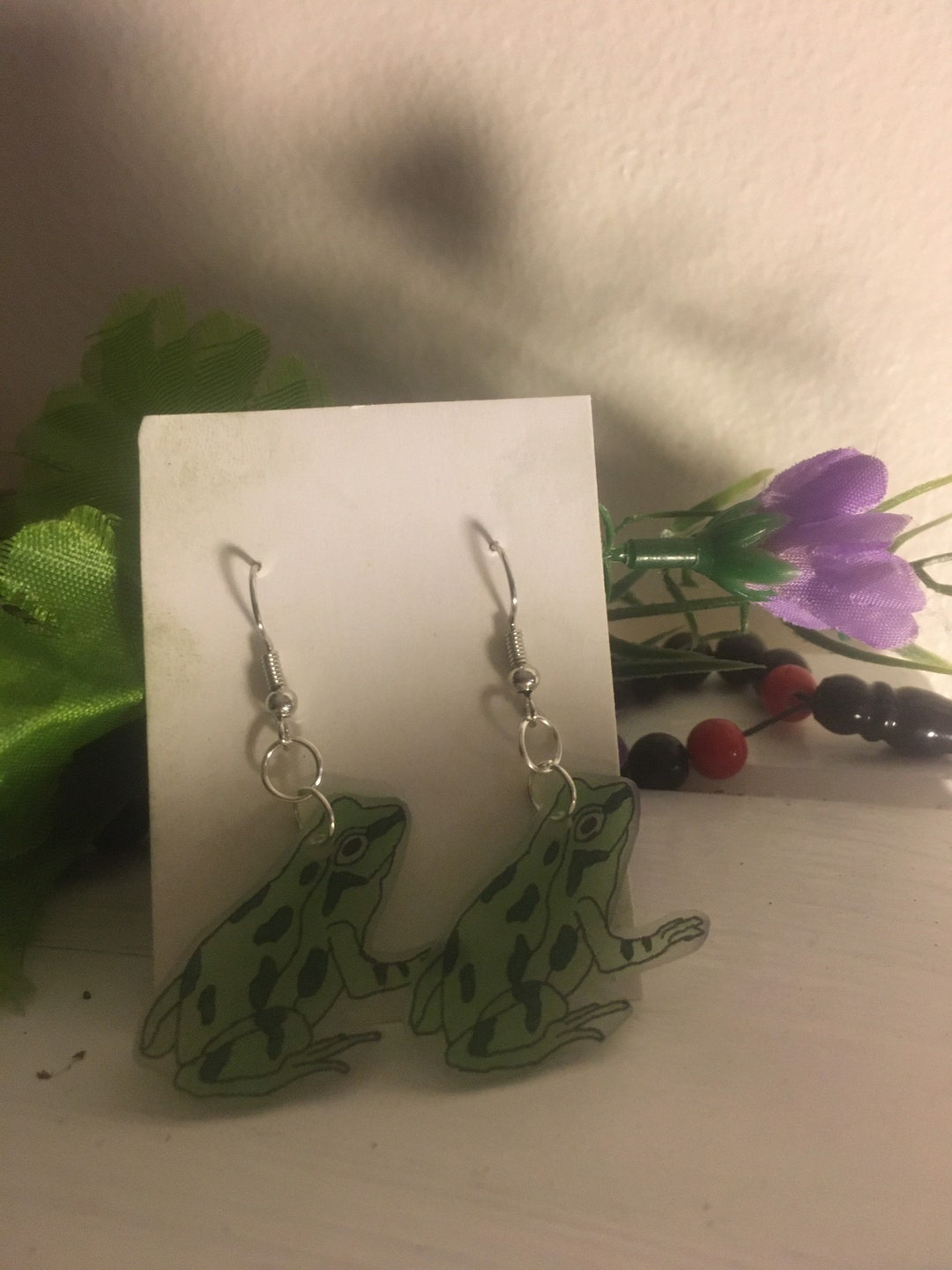 Frog Shrinky Dink Earrings - Etsy