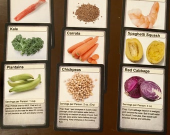 Printable Meal Cards - Etsy