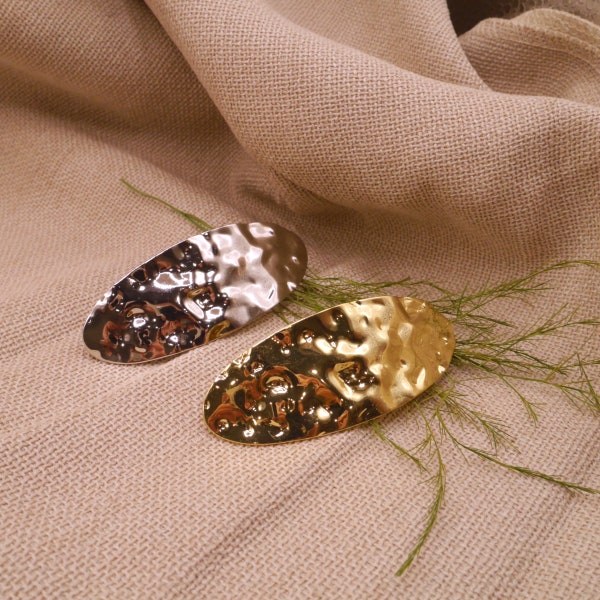 Metal Hair Barrette - Etsy