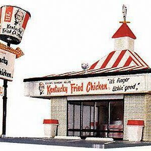 Walthers Scenemaster 1/87 HO Scale KFC Kentucky Fried Chicken Building ...