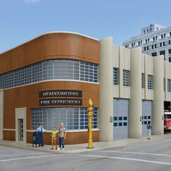 Ho Scale Fire Station - Etsy