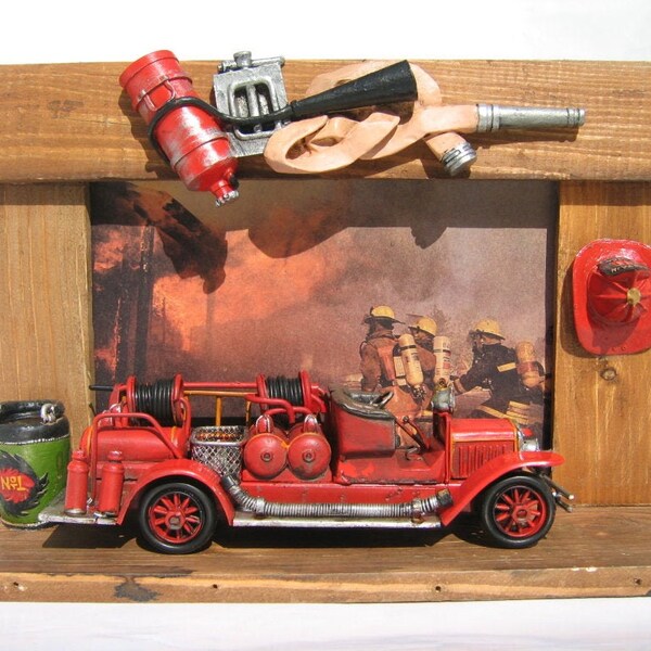 Vintage Fire Engine - Etsy