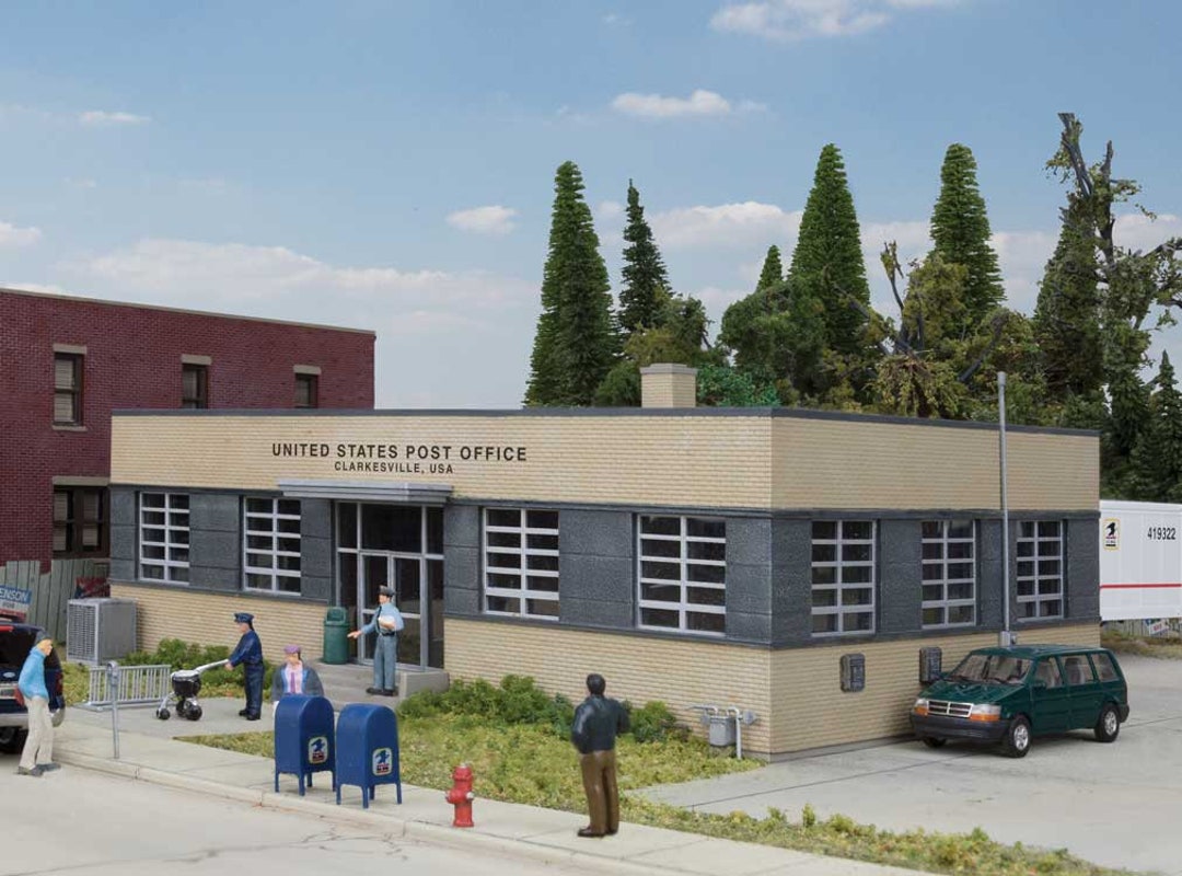 Walthers Cornerstone 1/87 HO Scale Brick United States Post Office USPS ...