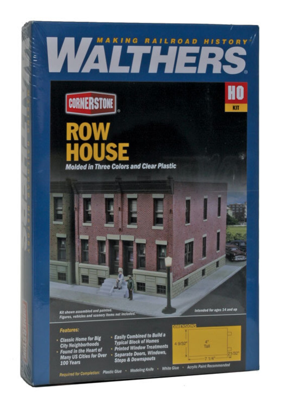 Walthers Cornerstone 1/87 HO Scale Row House City Urban Brick - Etsy