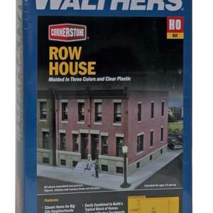 Walthers Cornerstone 1/87 HO Scale Row House City Urban Brick Homw ...