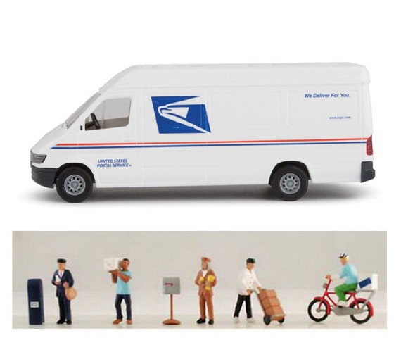 Walthers Scenemaster 1/87 HO Scale USPS Delivery Van | Etsy