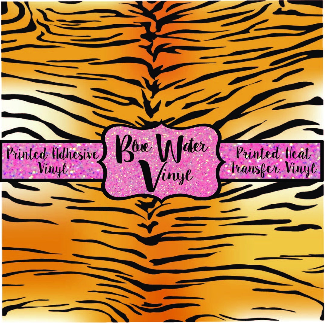 Tiger Heat Transfer Vinyl/bengal Tiger Printed Vinyl/tiger Htv/heat ...