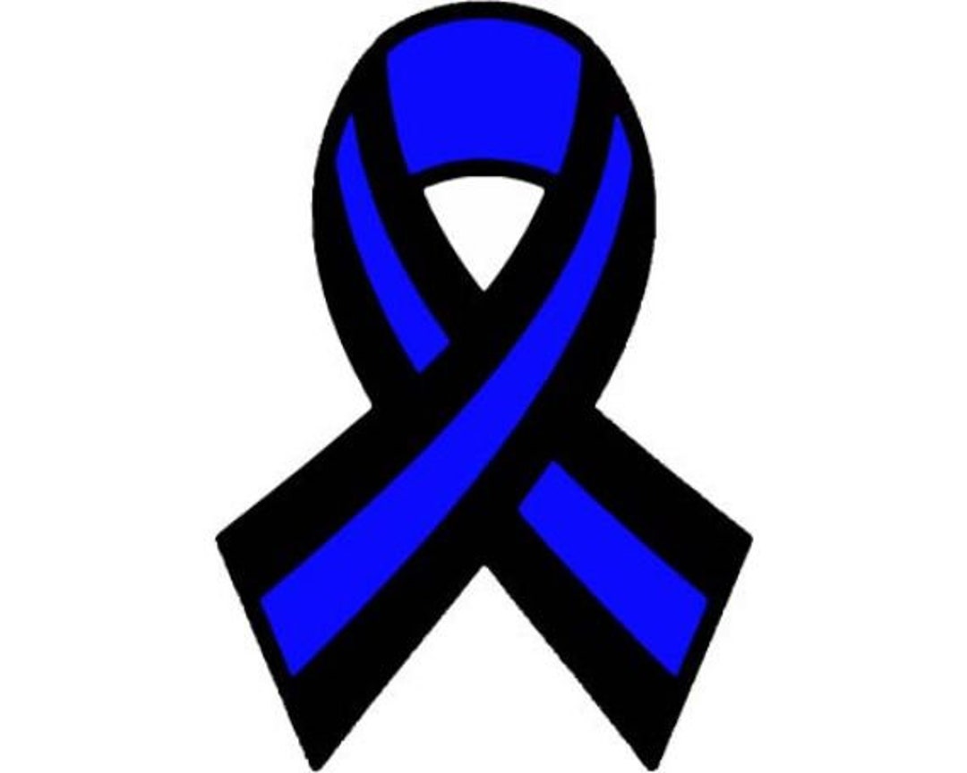 Thin Blue Line Ribbon, Back the Blue, Thin Blue Line Print, Police ...