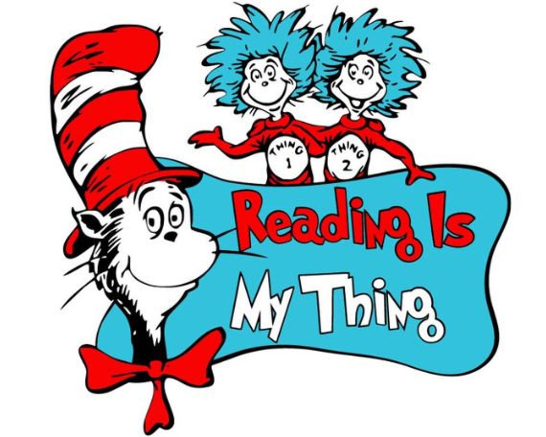 Dr. Seuss Transfer, Reading is My Thing Transfer, Dr. Seuss Heat ...