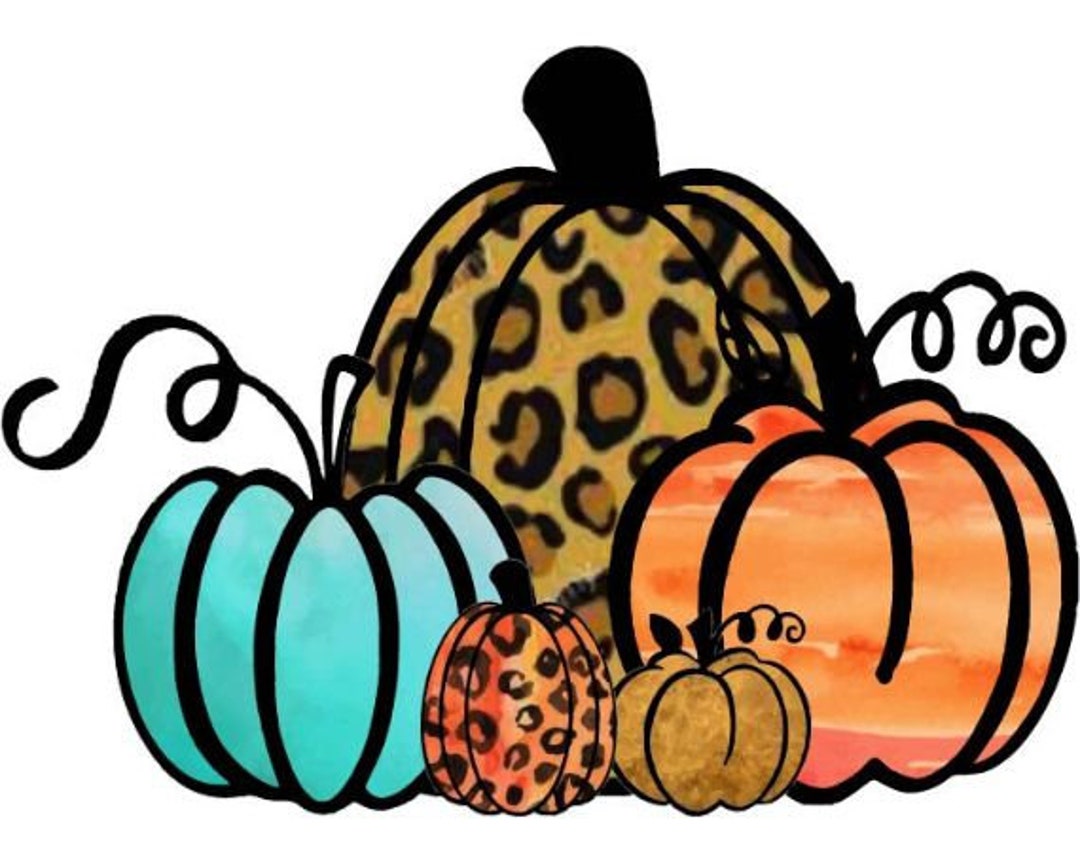 Pumpkins Transfer, Fall Transfer, Cute Halloween Transfer, Cute ...