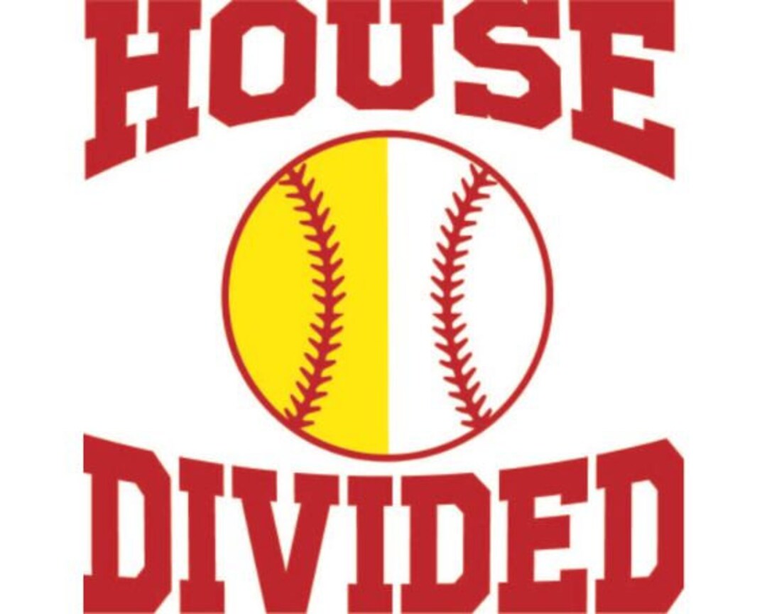 House Divided Softball Baseball Transfer, House Divided Transfer ...