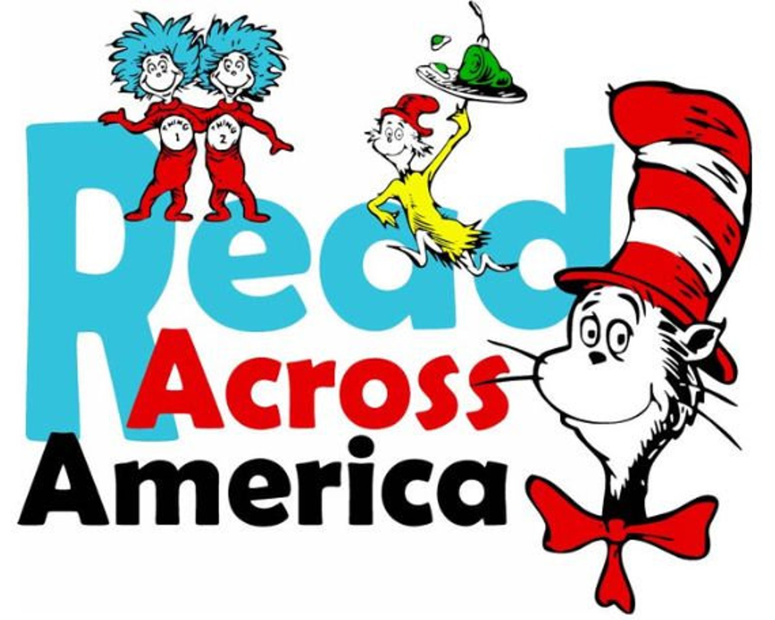 Dr. Seuss Transfer, Read Across America Transfer, Dr. Seuss Heat ...