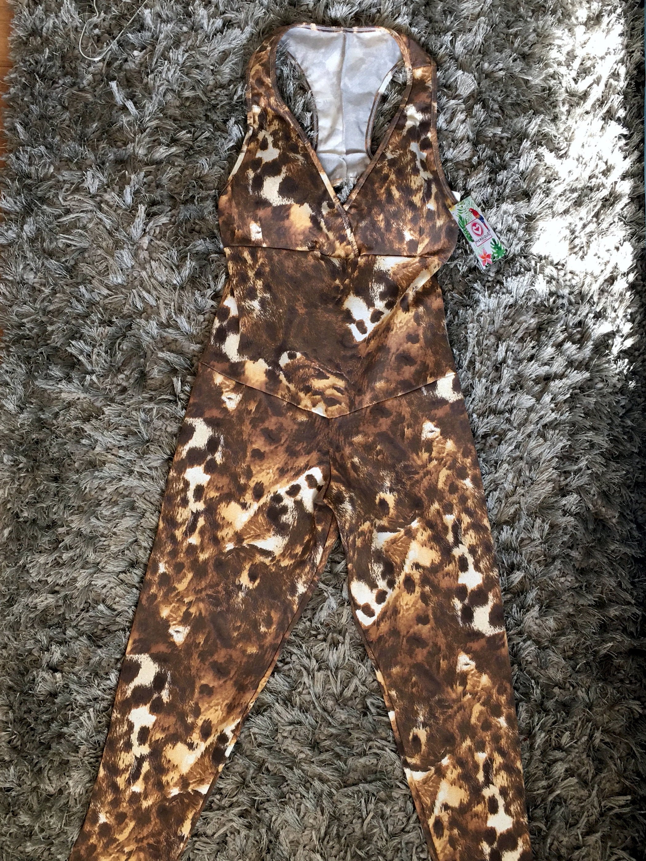 Animal Print Catsuit Bodysuit Jumpsuit Authentic Brazilian Activewear ...