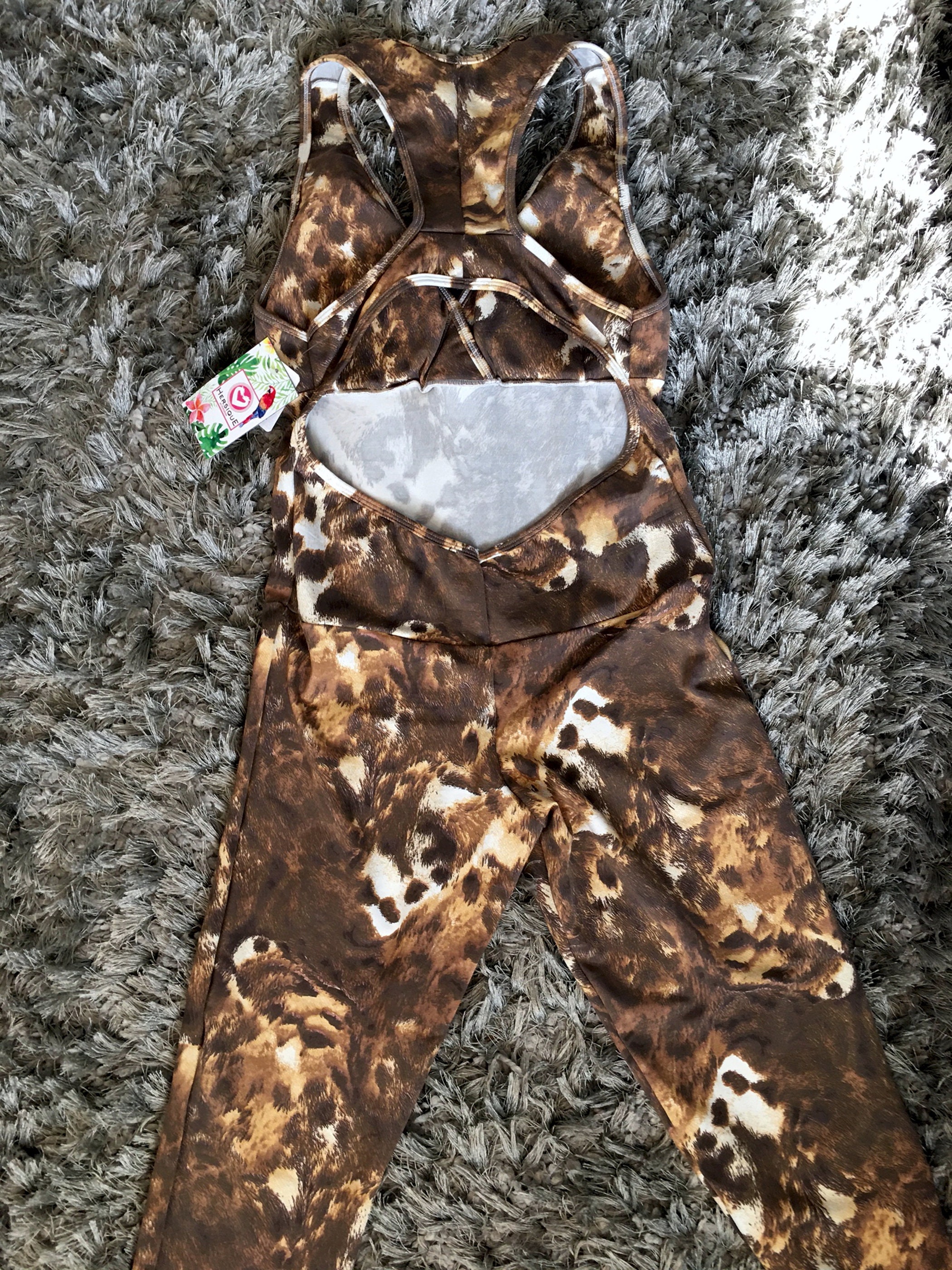 Animal Print Catsuit Bodysuit Jumpsuit Authentic Brazilian Activewear ...
