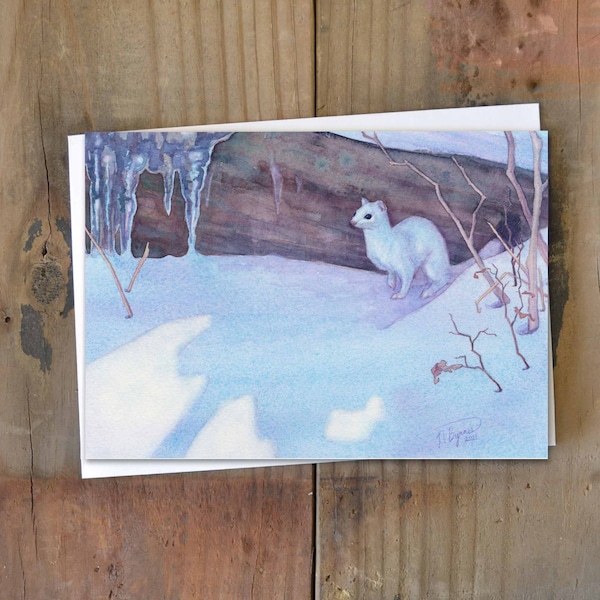 Weasel Greeting Card - Etsy