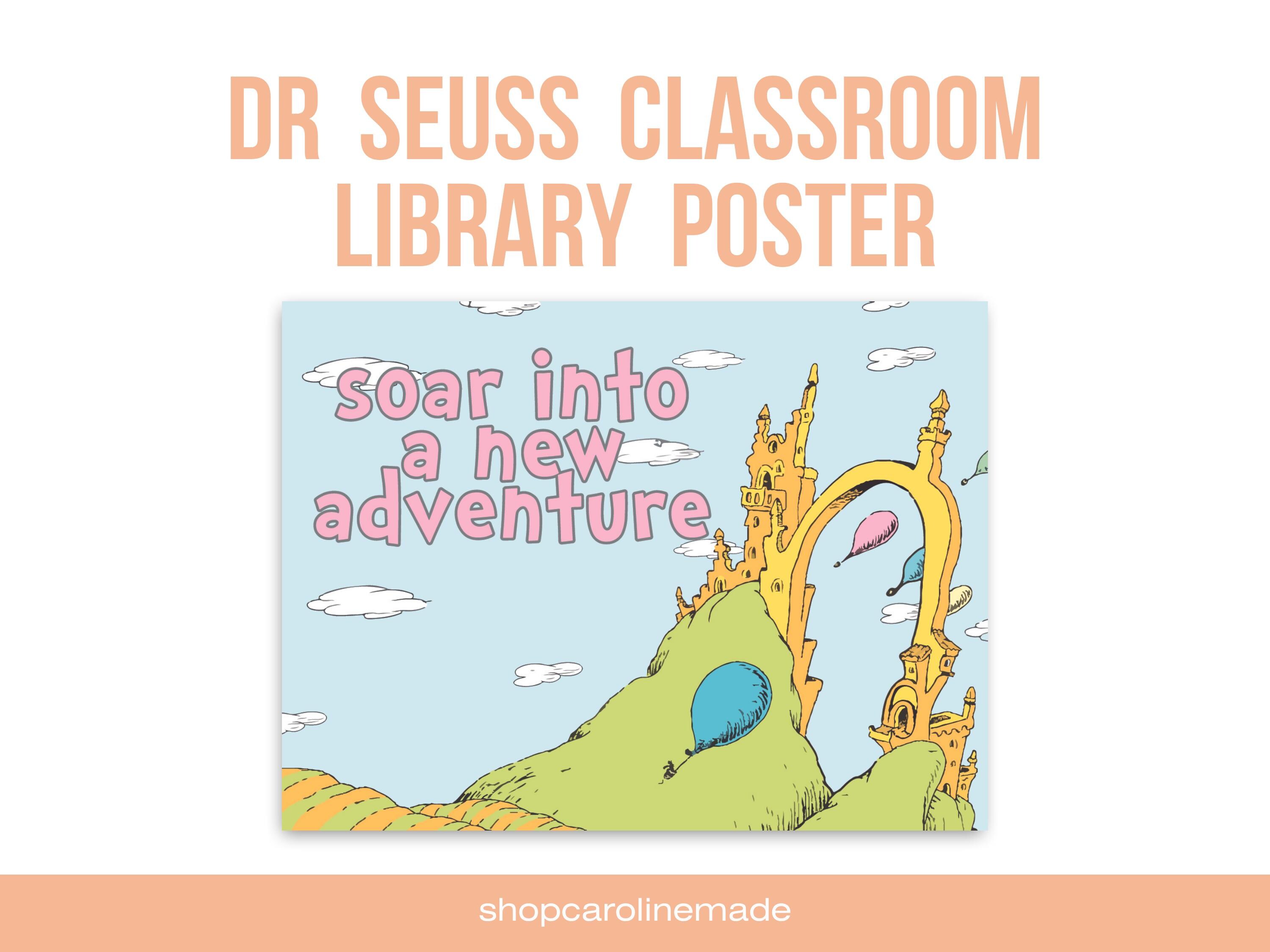 Dr. Seuss Classroom Poster Pack: Alphabet, Numbers, Library (digital ...