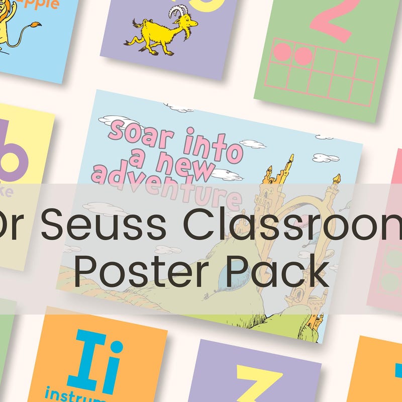 Dr Seuss Poster - Etsy