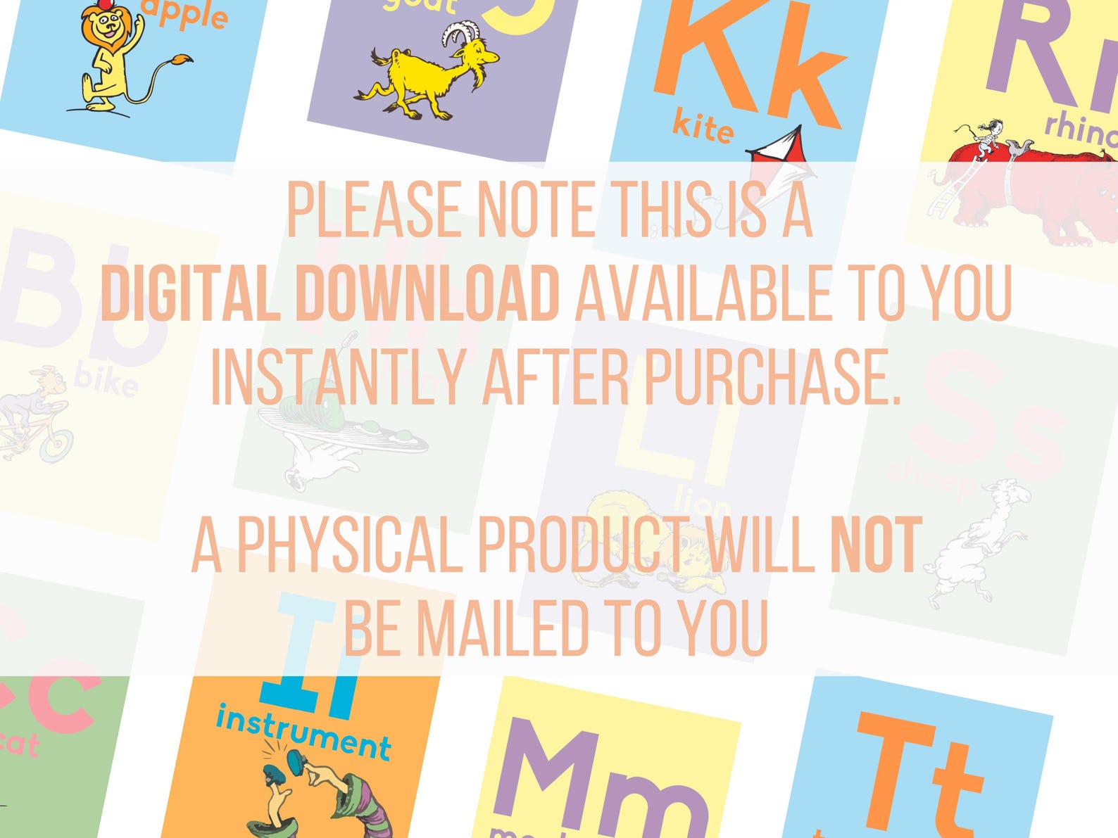 Dr Seuss Illustrations Colorful Classroom Alphabet Posters | Print and ...