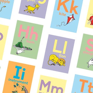 Dr. Seuss Classroom Poster Pack: Alphabet, Numbers, Library (digital ...