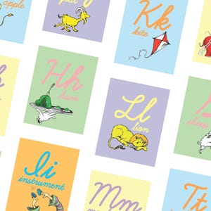 Dr. Seuss Classroom Poster Pack: Alphabet, Numbers, Library (digital ...