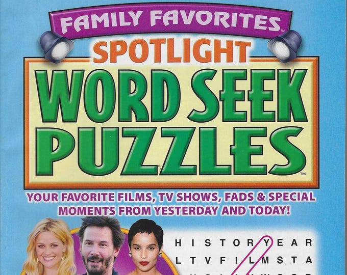Penny Press Family Favorite Spotlight Word Seek Puzzles October 2025 - Etsy