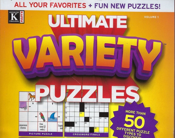Kappa Ultimate Variety Puzzles 50 Different Puzzles 2024 - Etsy