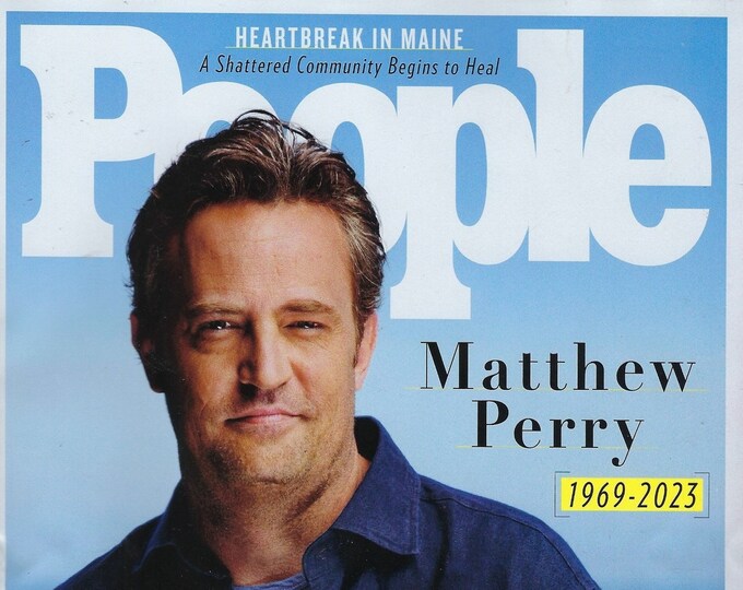 People Magazine matthew Perry 1969-2023 November 13th , 2023 - Etsy