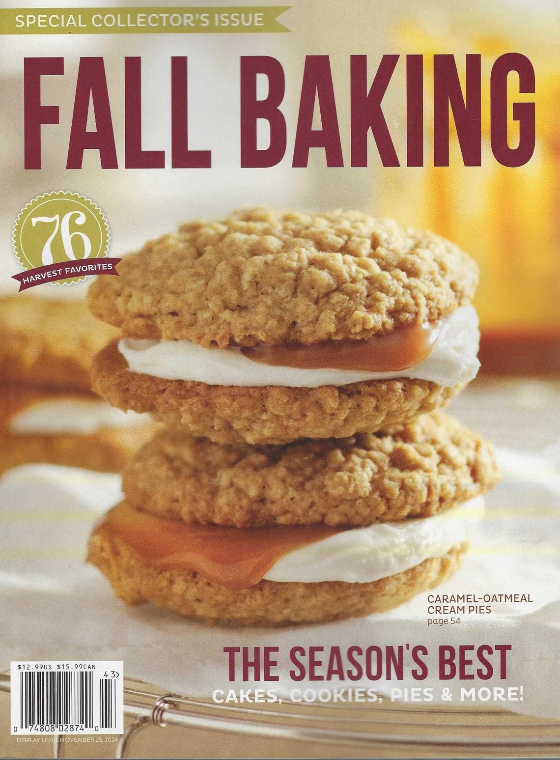 Fall Baking Magazine 2024 the Season's Best 76 Favorites - Etsy