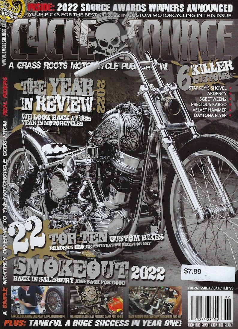 Cycle Source Magazine ( the Year 2022 in Review ) Issue 296 Feb 2023 - Etsy
